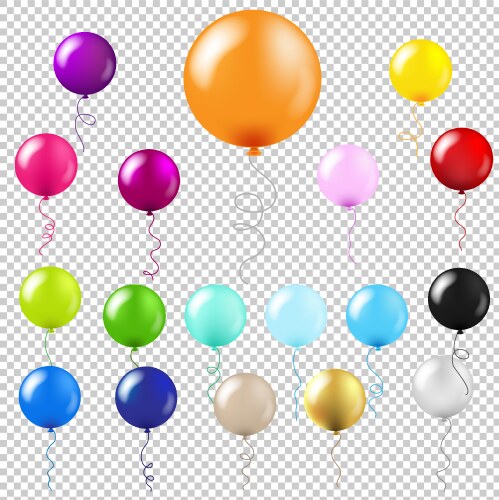 Balloons set Royalty Free Vector Image - VectorStock
