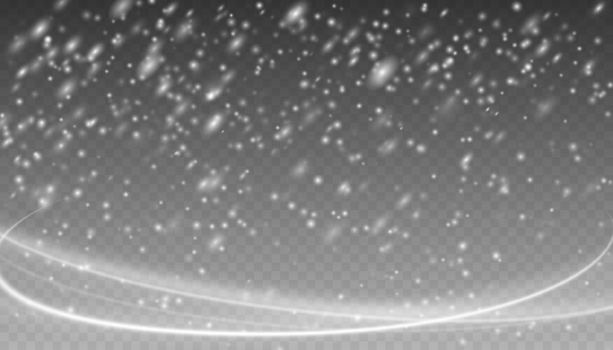Realistic falling snow Royalty Free Vector Image