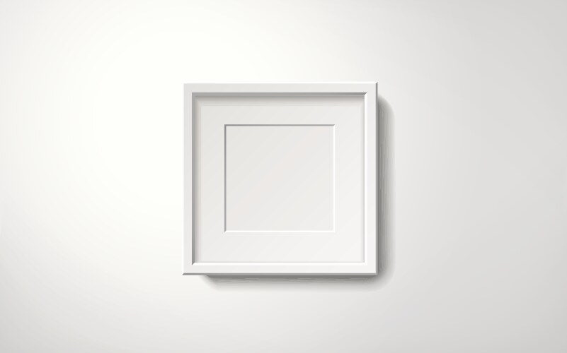 Blank white frames Royalty Free Vector Image - VectorStock