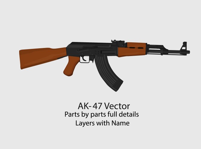 Ak 47 Royalty Free Vector Image - VectorStock
