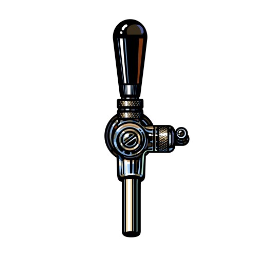Beer tap sketch Royalty Free Vector Image - VectorStock