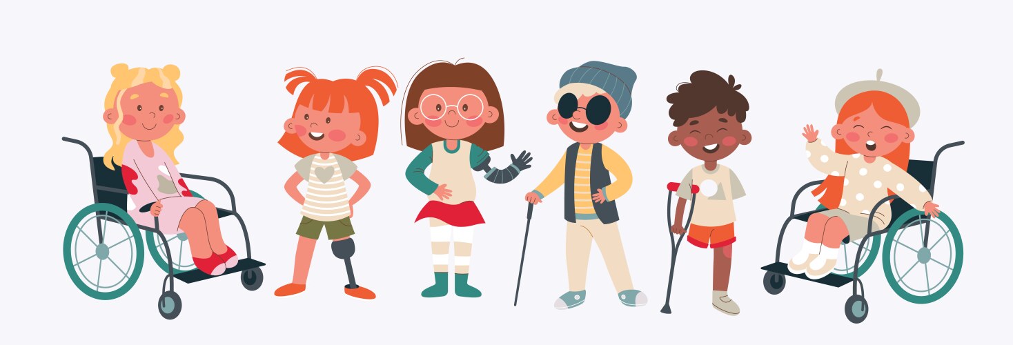 Children read books flat icons set cute kids Vector Image Children read books flat icons set cute kids Vector Image