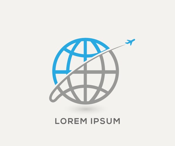 Global export import logo design template Vector Image