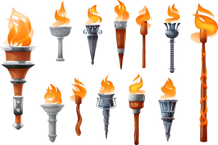 Realistic Torch Vector Images (over 760)