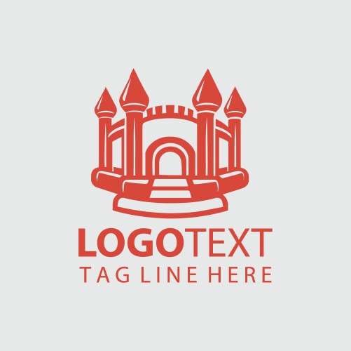 Bouncy castle logo Royalty Free Vector Image - VectorStock