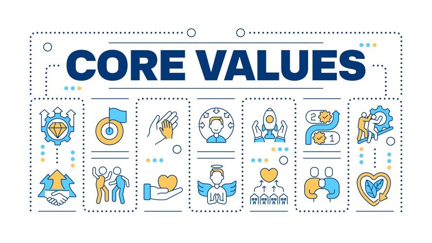 Dei initiatives word concept isolated on white Vector Image