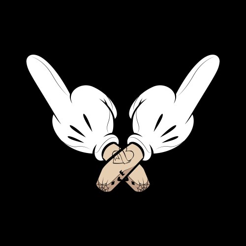 Cartoon middle finger Vector Images & Graphics for Commercial Use ...