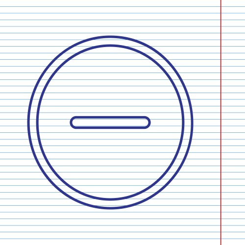 Checkmark and cross icons sign for negative Vector Image