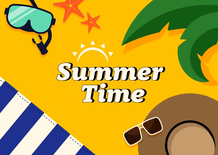 Summer vacation season trip Royalty Free Vector Image