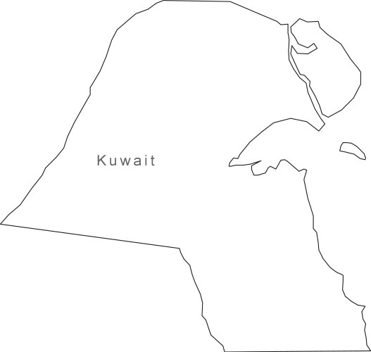 Kuwait Map Outline Vector Images (over 370)