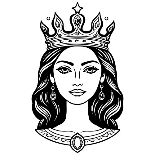 Queen Outline Vector Images (over 20,000)