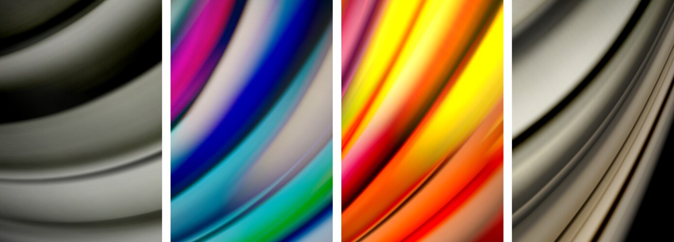 Blurred color line backgrounds Royalty Free Vector Image