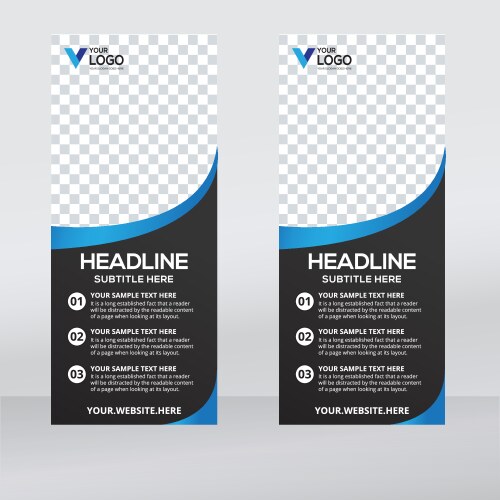 Corporate announcement banner template Royalty Free Vector
