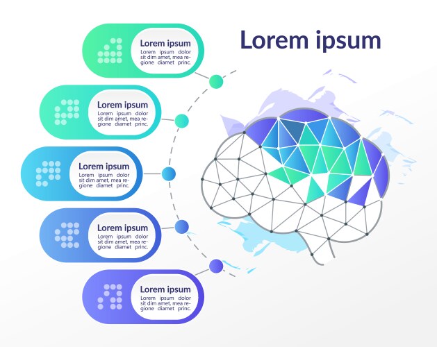 Problem researching infographic chart design Vector Image