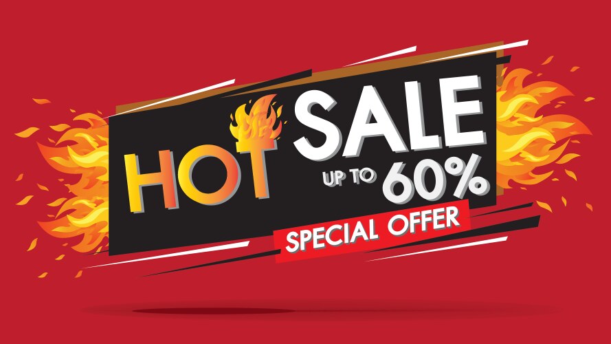 Black friday sale banner template design Vector Image
