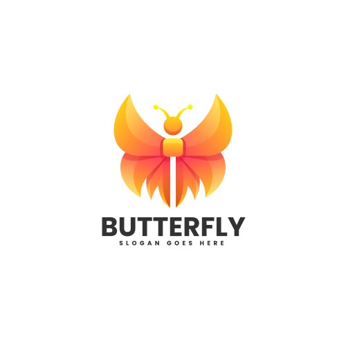 Flower butterfly health and beauty spa logo set Vector Image