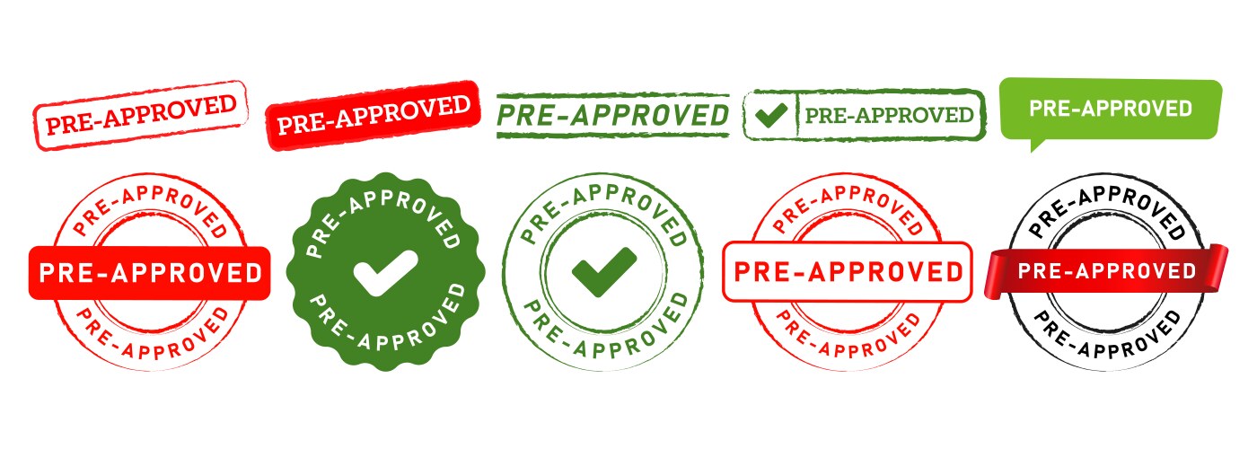 Quality control approved stamp and sela badge Vector Image