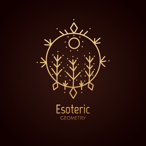 Sacred icon abstract nature Royalty Free Vector Image