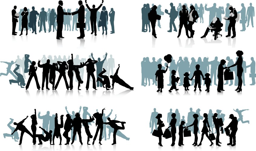 Crowd Vector Images (over 91,000)