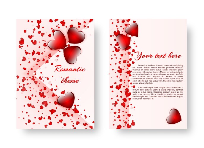 Transparent romantic login form in glassmorphism Vector Image