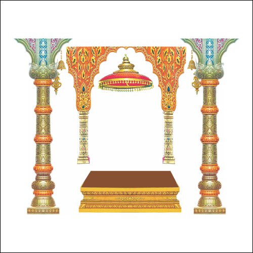 Wedding gate design file Royalty Free Vector Image