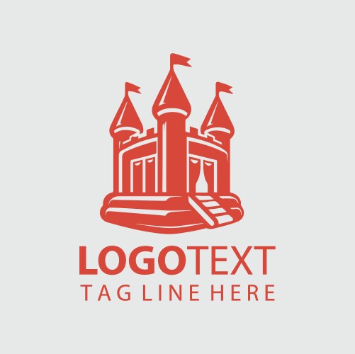 Bouncy castle logo Royalty Free Vector Image - VectorStock