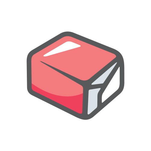 Gum sticks pack composition Royalty Free Vector Image