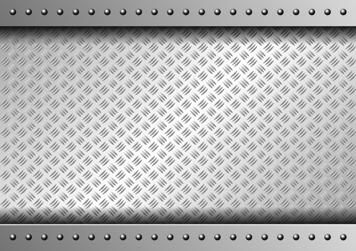 Chrome diamond plate Royalty Free Vector Image