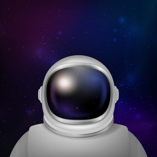 3d realistic spaceman astronaut spacesuit Vector Image