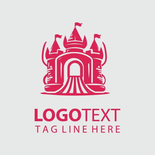 Bouncy castle logo Royalty Free Vector Image - VectorStock