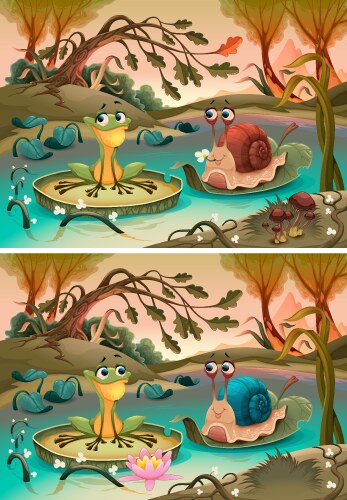 Music scene differences Royalty Free Vector Image