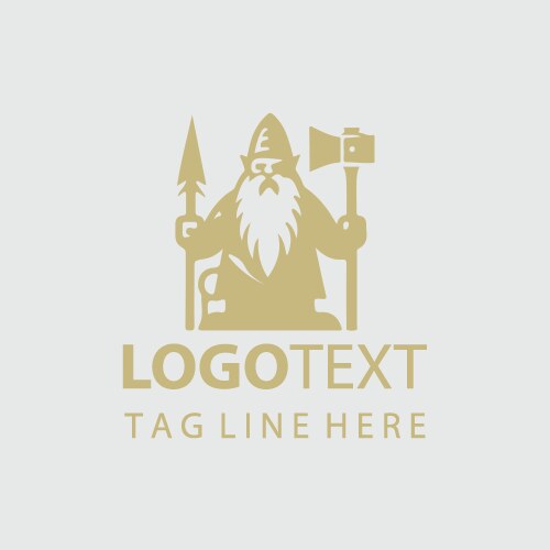 Dwarf logo Royalty Free Vector Image - VectorStock