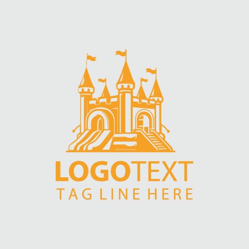 Bouncy castle logo Royalty Free Vector Image - VectorStock