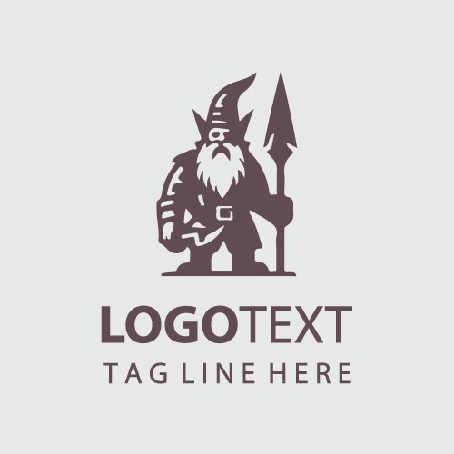 Dwarf logo Royalty Free Vector Image - VectorStock