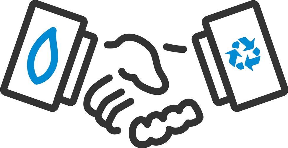 Handshake symbol Royalty Free Vector Image - VectorStock