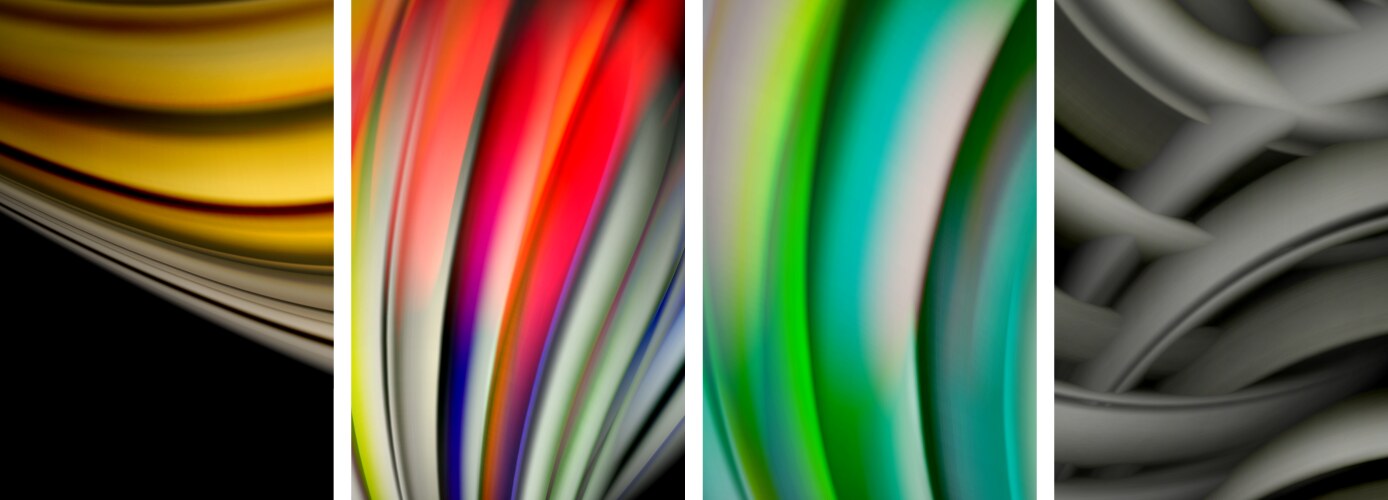 Blurred color line backgrounds Royalty Free Vector Image