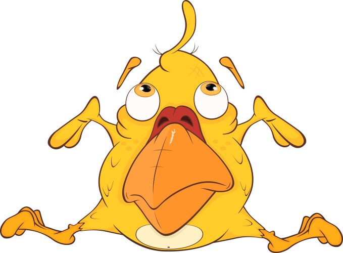 Chicken and skate board cartoon Royalty Free Vector Image