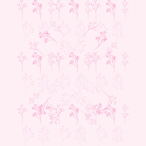 Abstract Watercolor Drawing Seamless Pattern Pink Vector Image