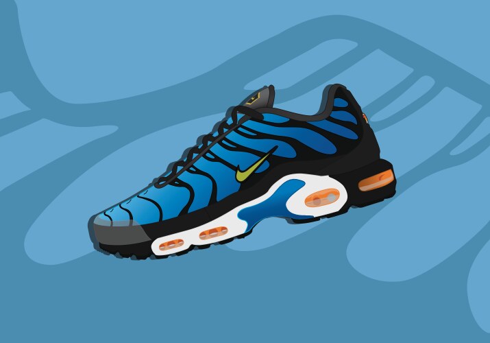 Nike air max tn tunned og tiger Royalty Free Vector Image