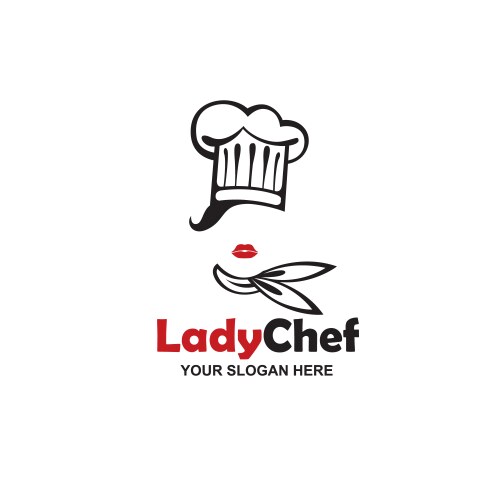 Woman cooking logo Royalty Free Vector Image - VectorStock