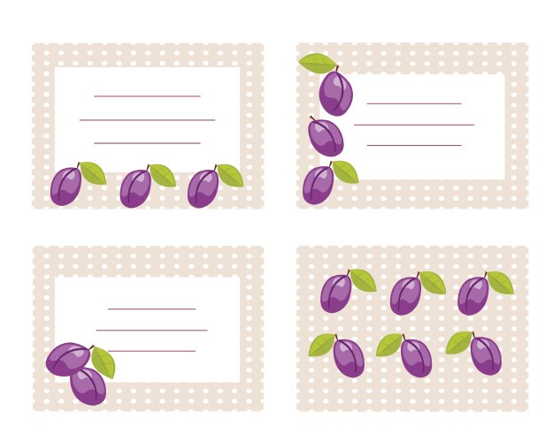 Fresh fruit smoothie menu card template with ripe Vector Image