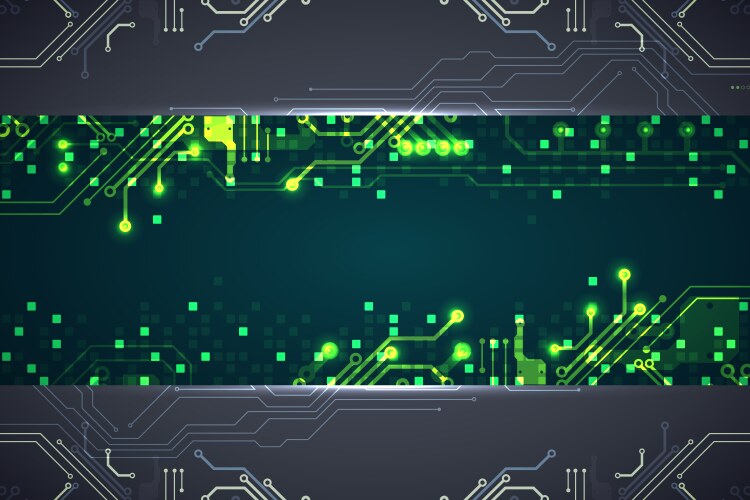 Hi-tech digital technology and engineering theme Vector Image