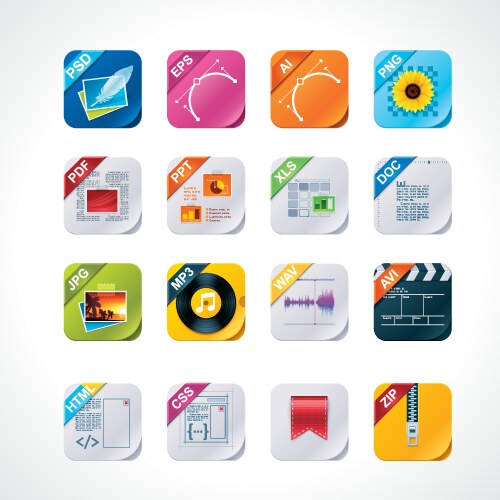 Cute icon set for web and mobile app Royalty Free Vector