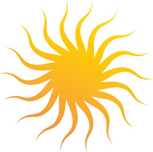 Sun logo Royalty Free Vector Image - VectorStock