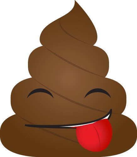 Poop poo emoticon poomoji emoji cartoon icon Vector Image