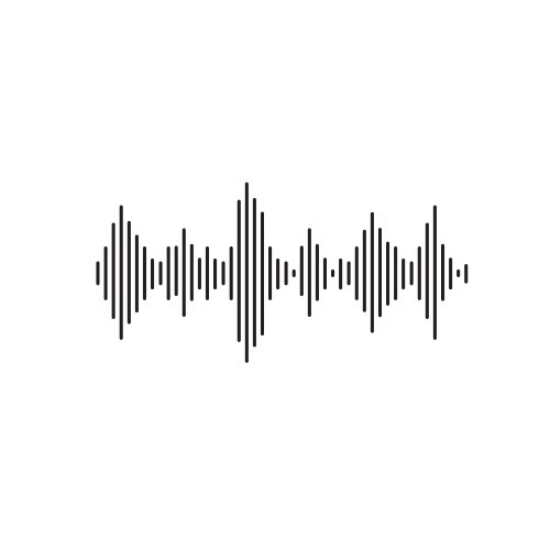 Sound waves lines audio equalizer technology Vector Image