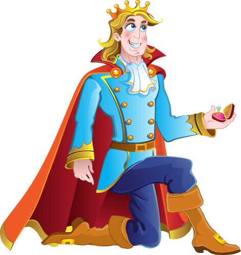 Prince and princess Royalty Free Vector Image - VectorStock