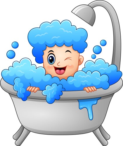 Cartoon soap bar raising its hand Royalty Free Vector Image