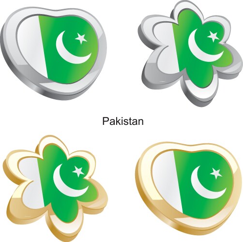 National symbols of pakistan Royalty Free Vector Image