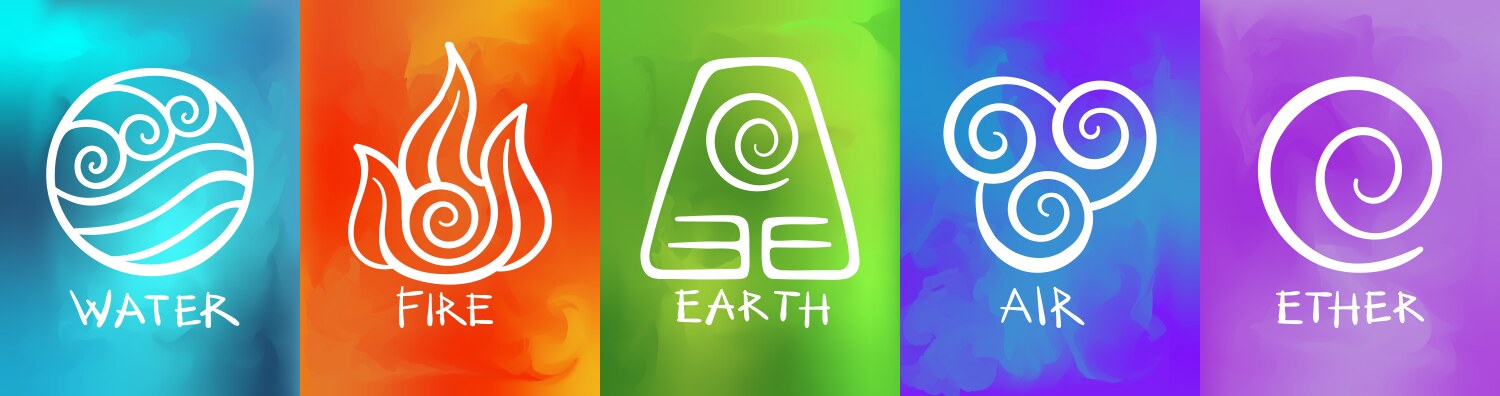 Earth Water Fire Air Vector Images (over 2,300)